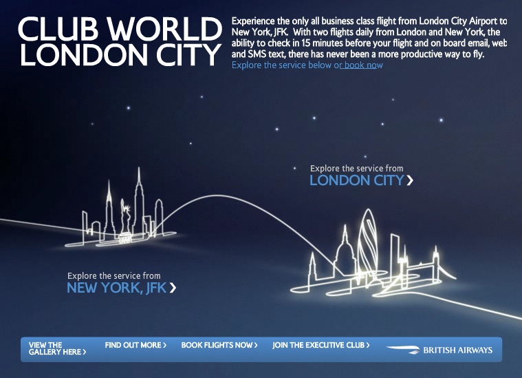 Quintessentially Driven: LONDON/ British Airways Club World London City