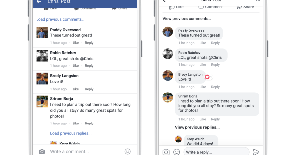 Facebook News Feed gets UI tweaks like bubble-style comments - Tech ...