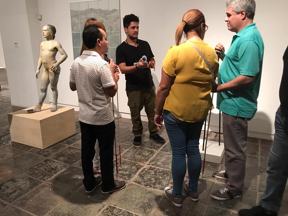 Recorridos guiados para personas invidentes en la MNA-2018 del ICP