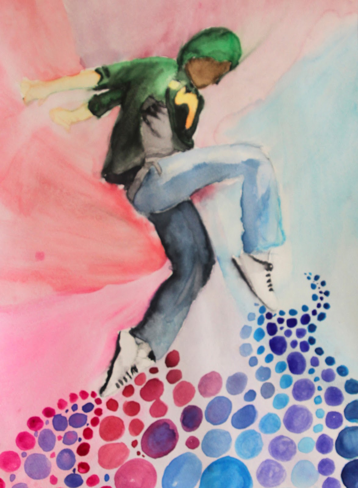 Student Art: Movement in Watercolor