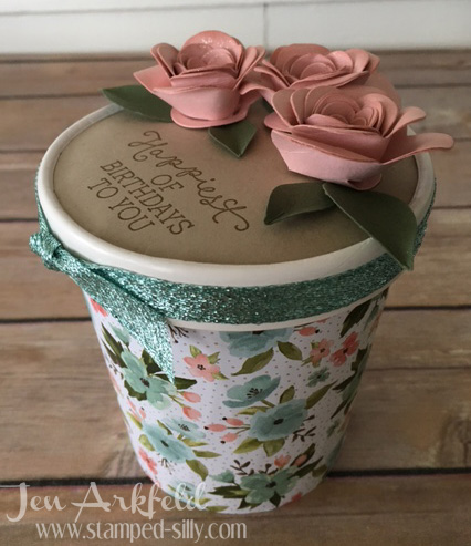 Stamped Silly: Adorable Spring Pint Containers