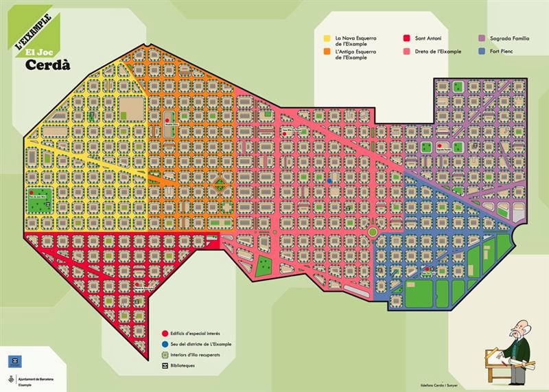 Alentours Barcelone: Barcelone, district de l'Eixample