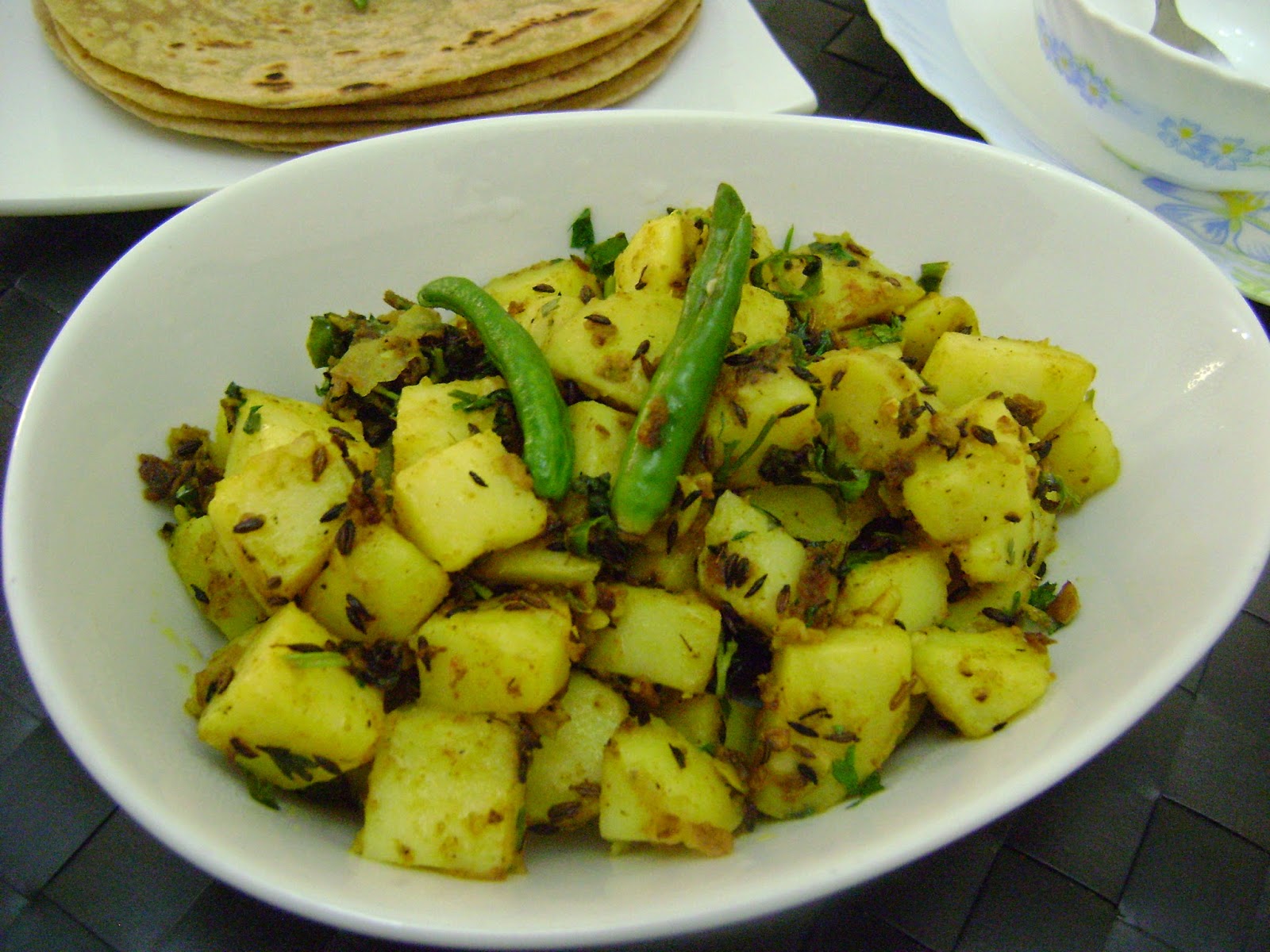 Bethica's Kitchen Flavours: Jeera Aloo (Potatoes Tempered with Cumin ...