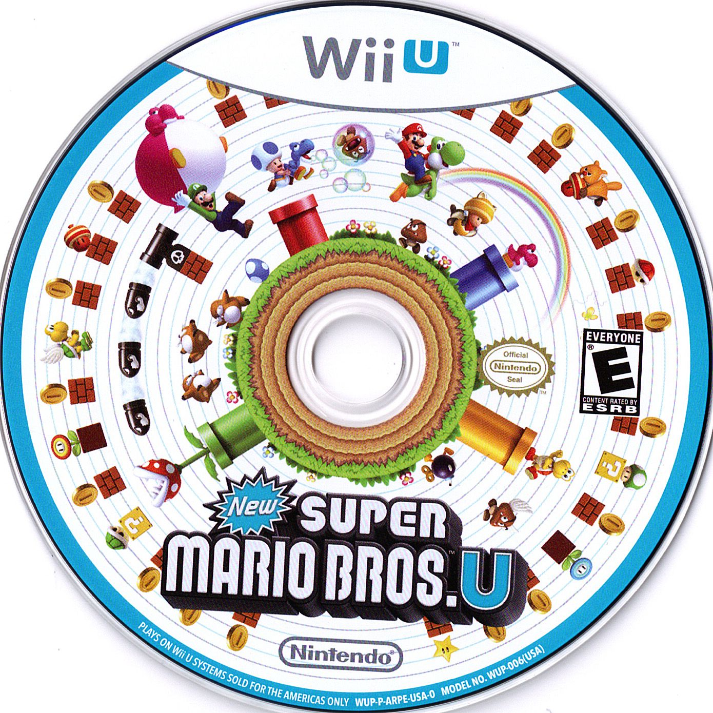 Label New Super Mario Bros U Wii U | MasterCapas