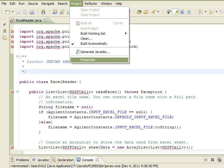 Apache Poi Import Org Apache Cannot Be Resolved Error In Eclipse