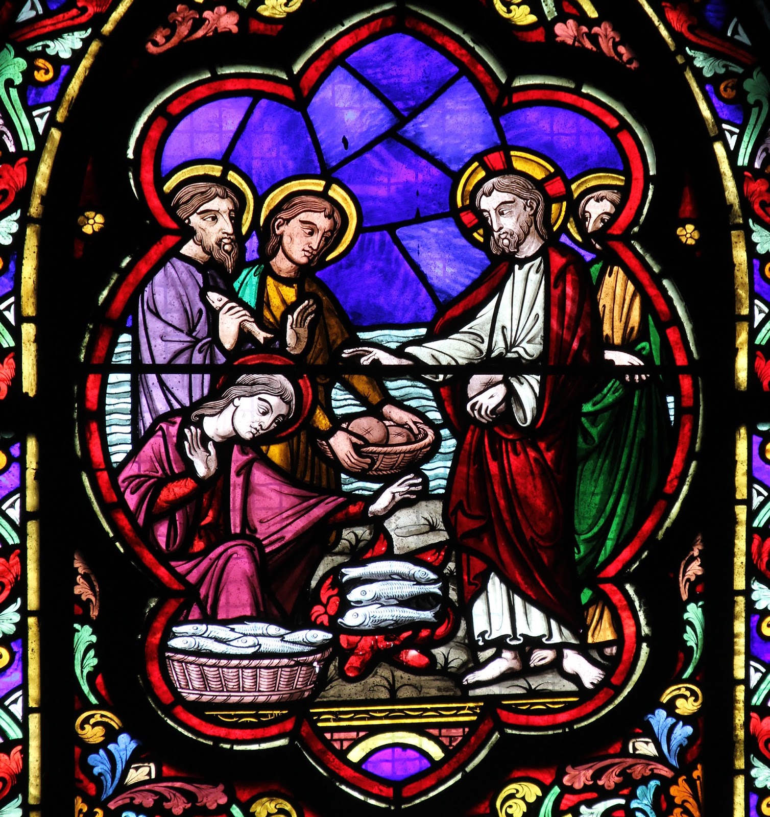 Imagens de Jesus ressuscitado com os discípulos, lançai a rede, #1