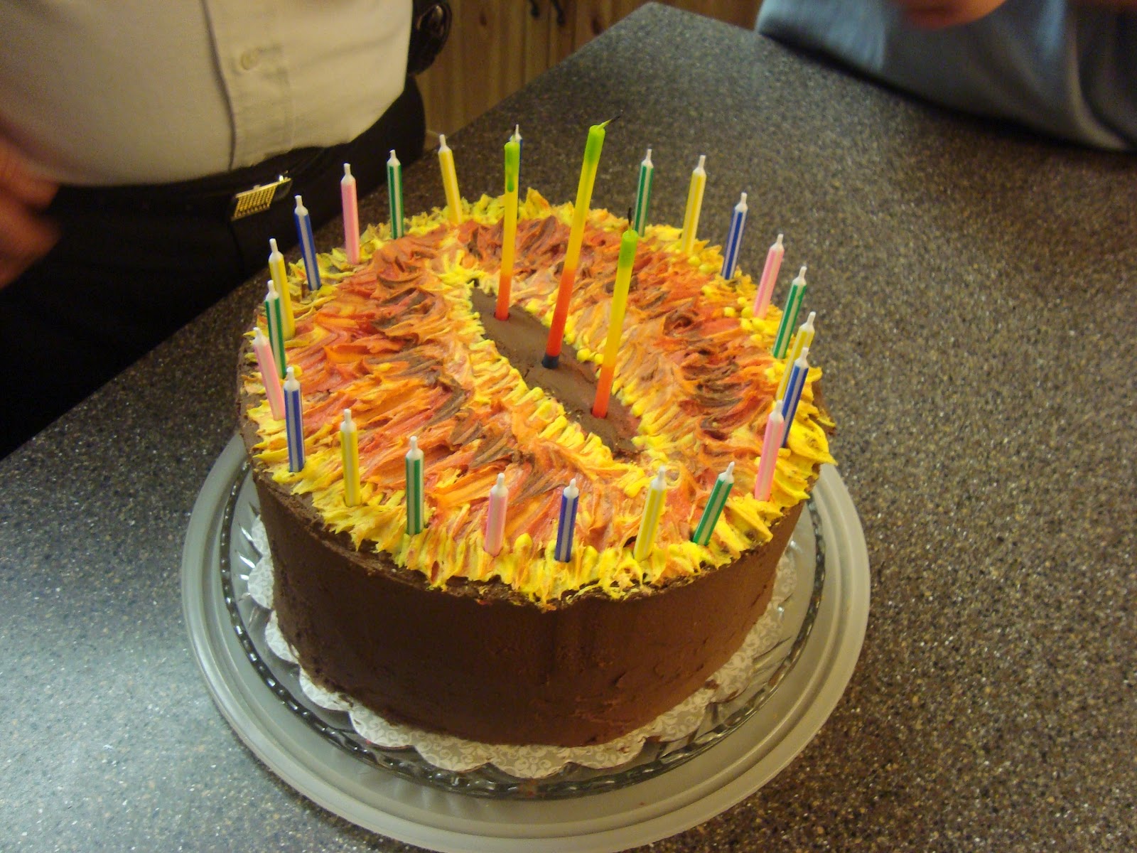 with hair disheveled: Eye of Sauron Cake