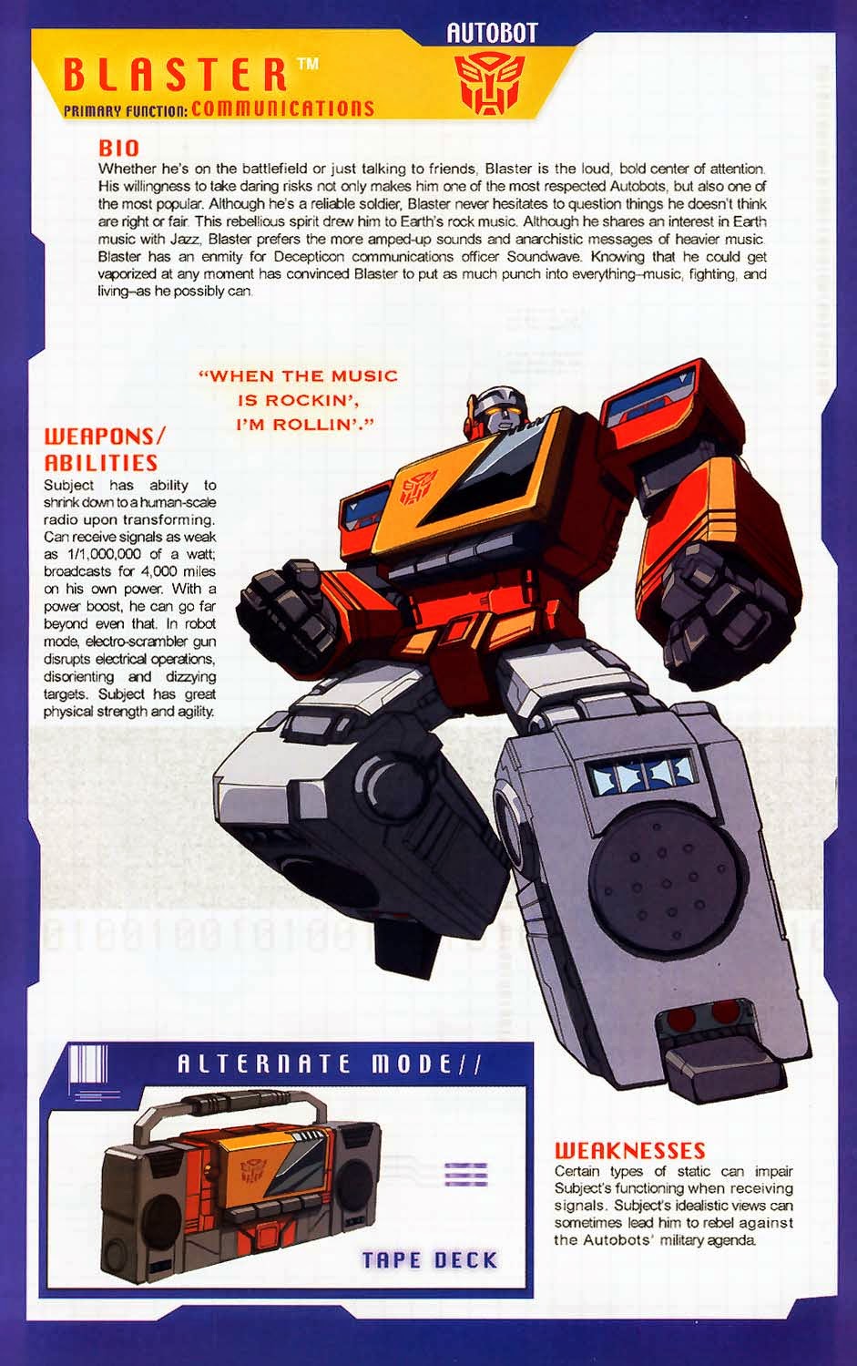 Transformer of the Day: Blaster