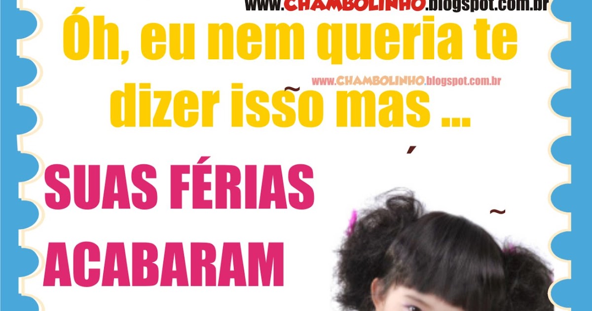 Agradecimento Fim De Ferias - FDPLEARN