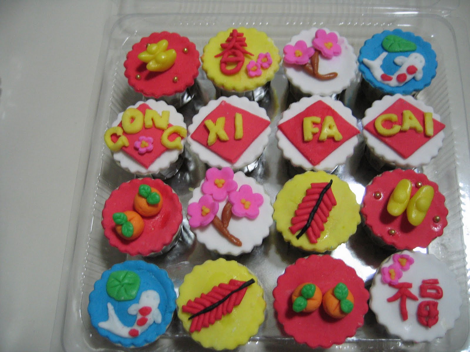 All 4 Baking: Chinese New Year Cupcakes