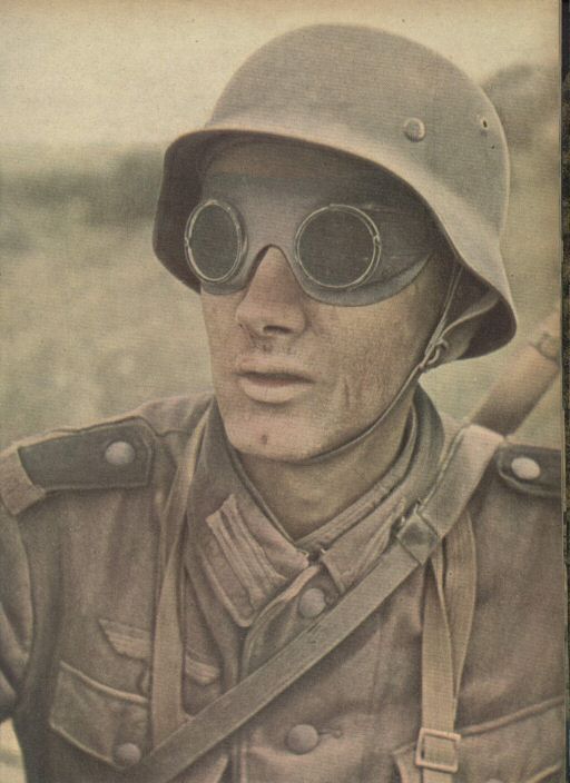 NAZI JERMAN: Schutzbrille (Gogel / Kacamata Penahan Debu) Wehrmacht