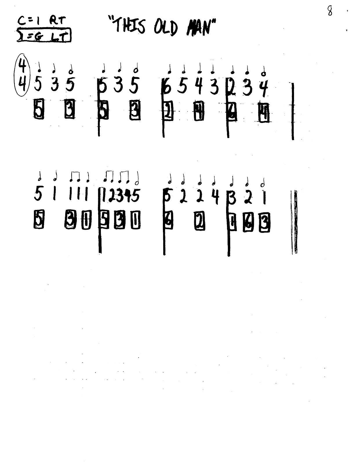 Miss Jacobson's Music: EASY KEYBOARD #3: MELODY/HARMONY SONGS BY FRAME ...