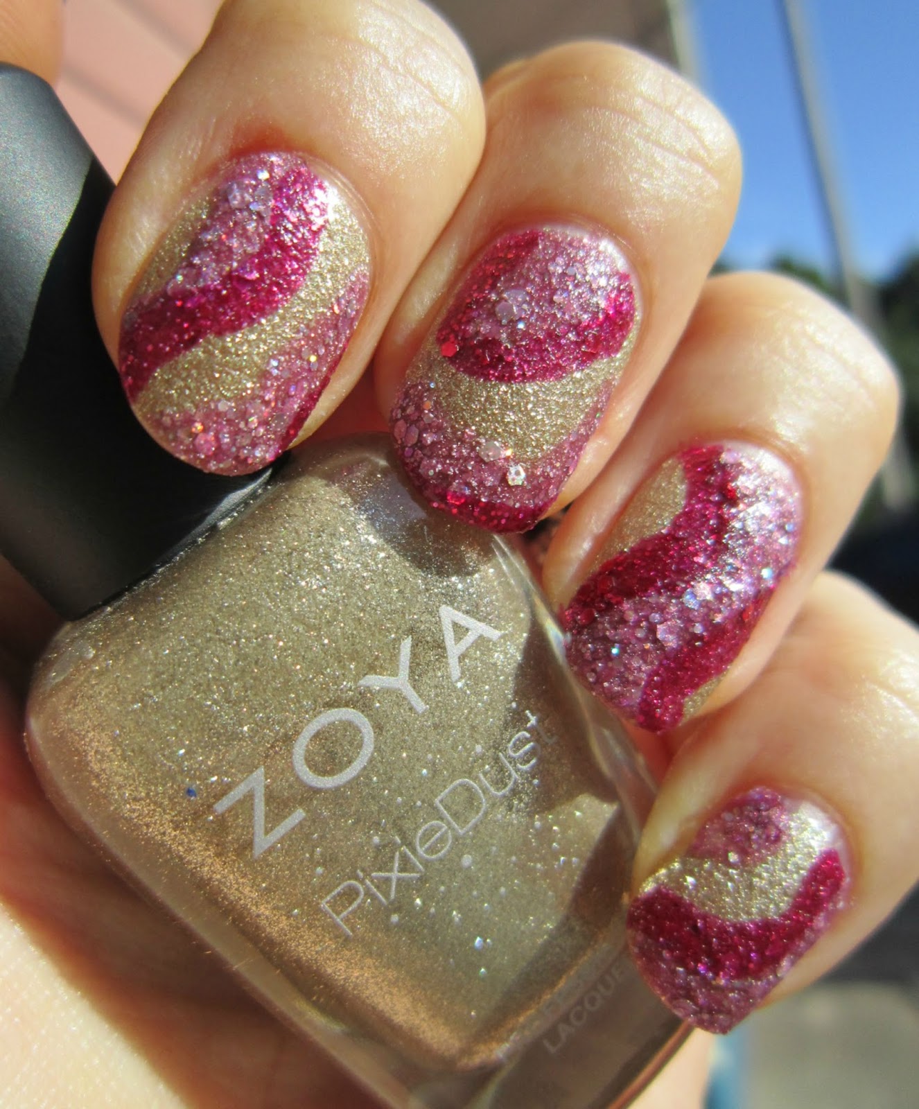 Nail Art With Zoya Pixie Dust