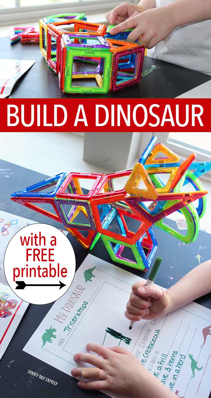 Build a Dino Activity with a Free "My Dinosaur" Printable | Sunny Day ...