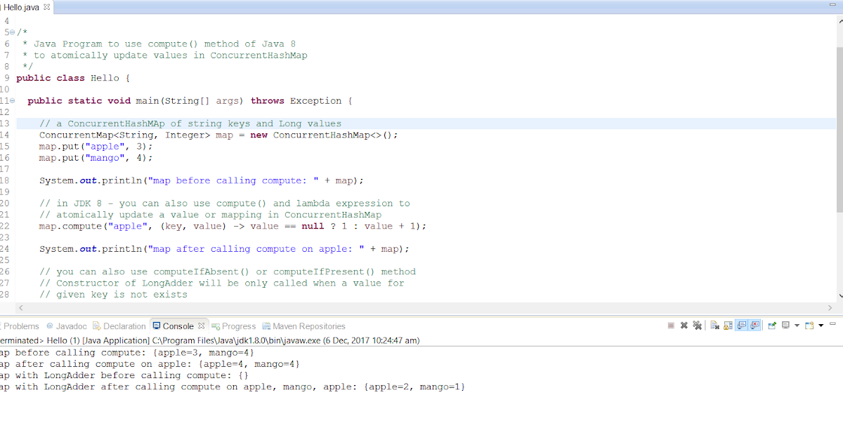 Java 8 Concurrenthashmap Compute And Computeifpresent