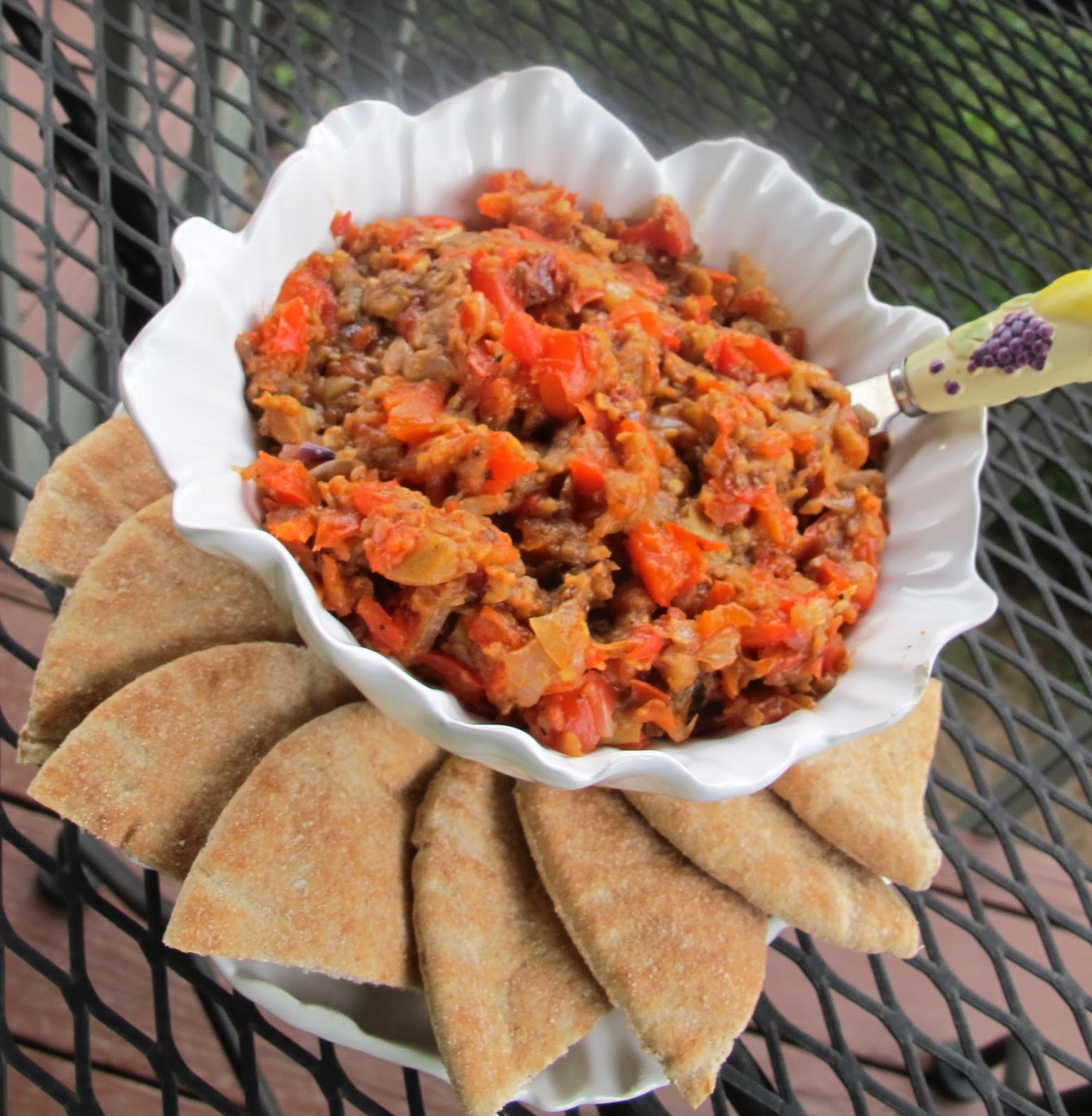 MORE TIME AT THE TABLE: Ina Fridays -- Appetizers -- Roasted Eggplant ...