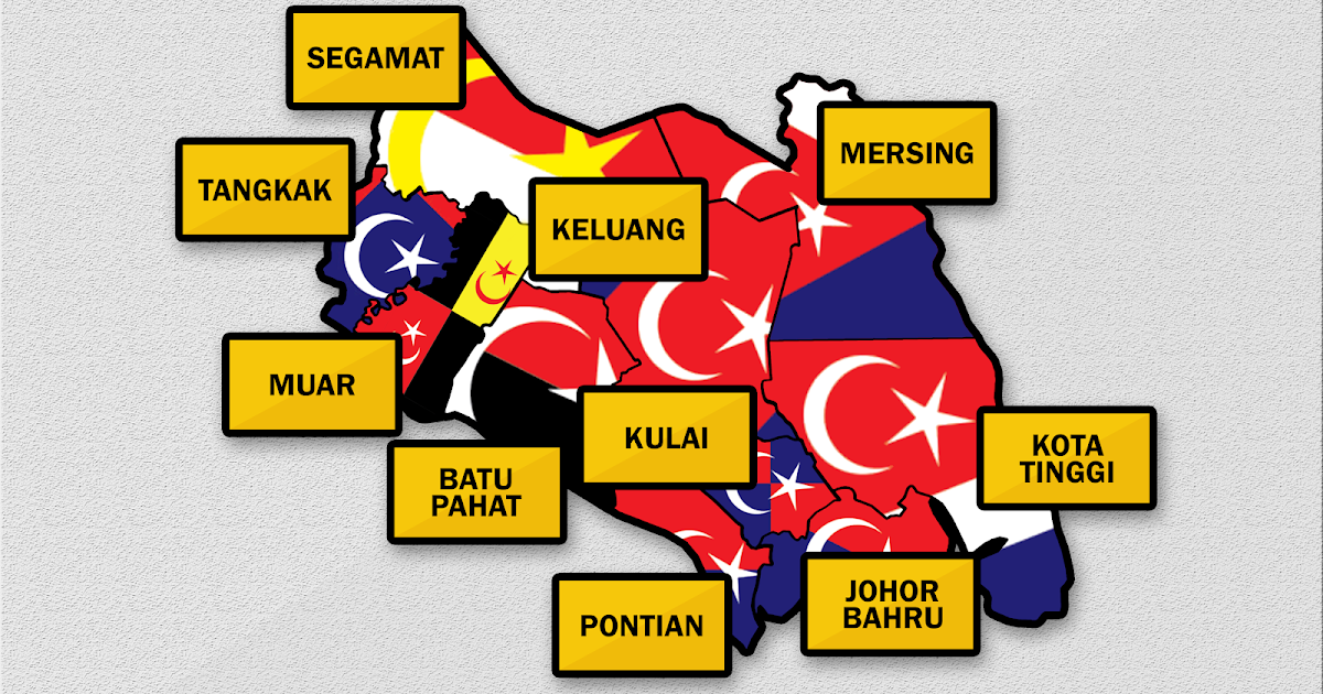JOHOR Districts' Flag Compilations (Bendera Daerah di Johor)