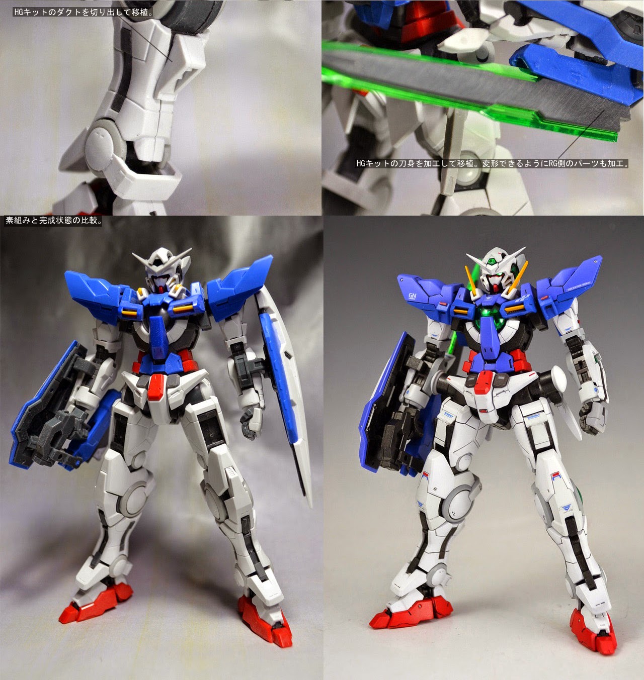 GUNDAM GUY: RG 1/144 GN-001RII Gundam Exia R2 - Customized Build