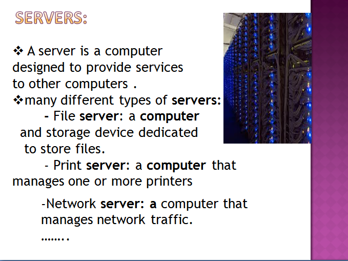 Computers and devices: Types of computers