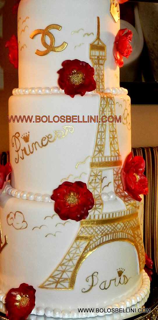 BOLOS BELLINI CAKE DESIGNER : BOLO PARIS TORRE EIFFEL