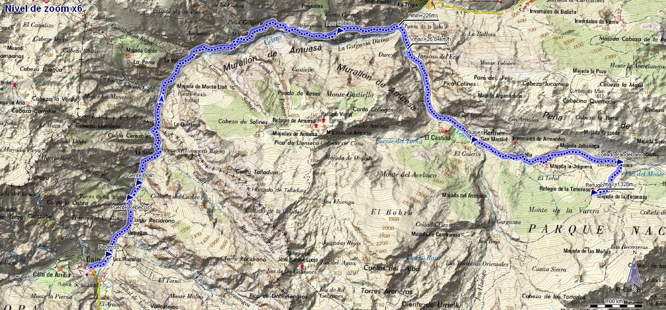 RUTA al REFUGIO DE LA TERENOSA desde CAÍN por la RUTA DEL CARES Y ...