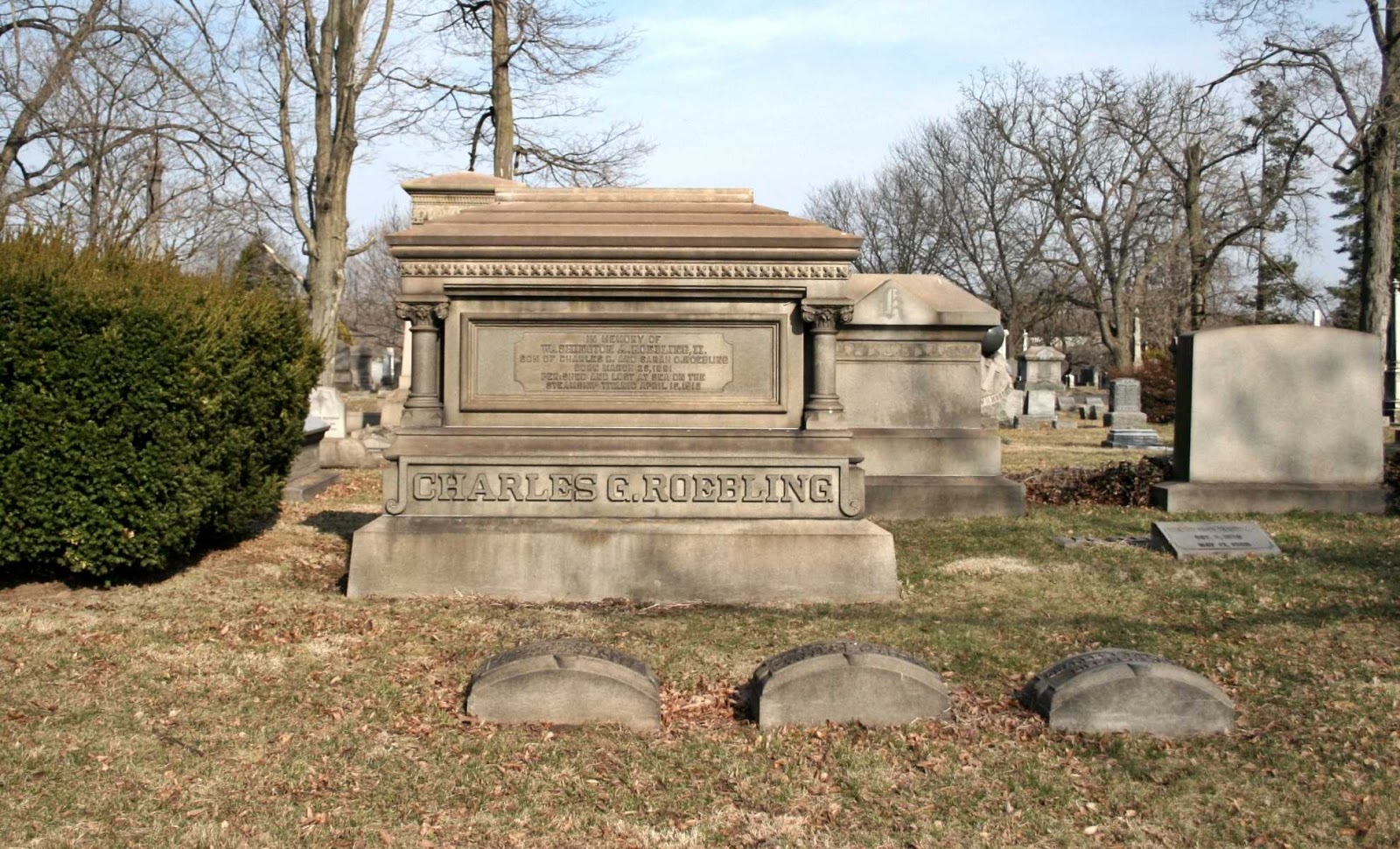 Riverview Cemetery: Washington A. Roebling II and the RMS Titanic