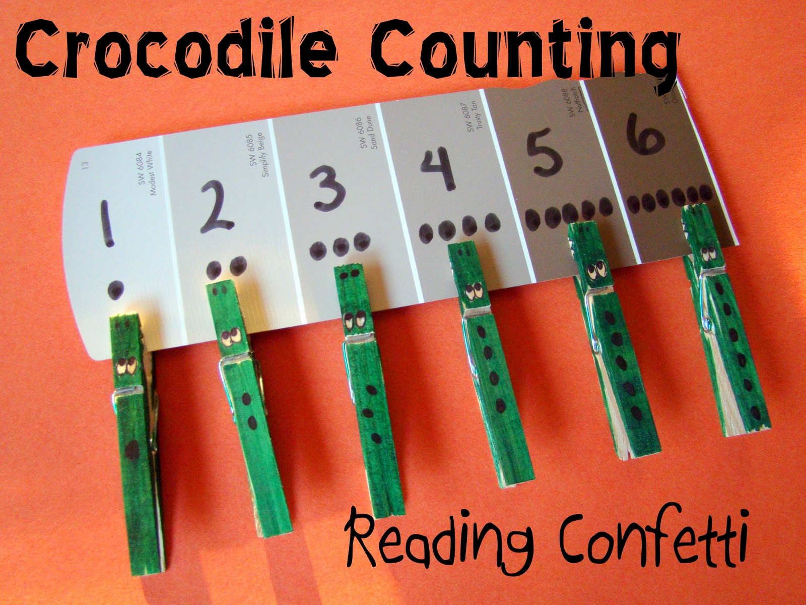 Crocodile Counting ~ Reading Confetti