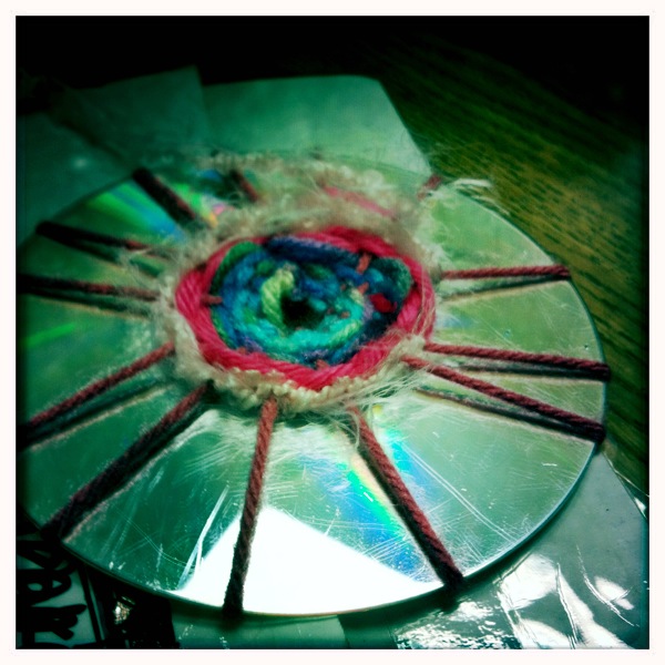 ChumleyScobey Art Room: Weaving on a CD Loom with 3rd Grade