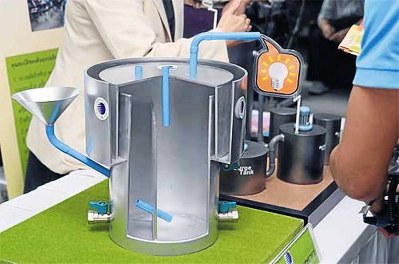 Energy Blog: A cross-section model of the patented mini biogas Plant by ...