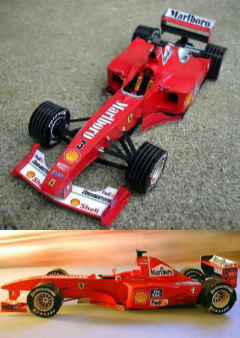 Ferrari F1-2000 Paper Model | Paperized Crafts