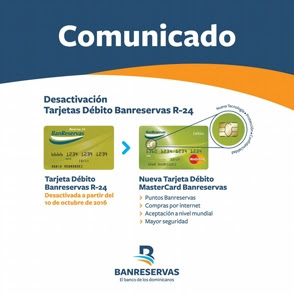 Las tarjetas de débito de Banreservas que no tienen chip solo tendrán ...