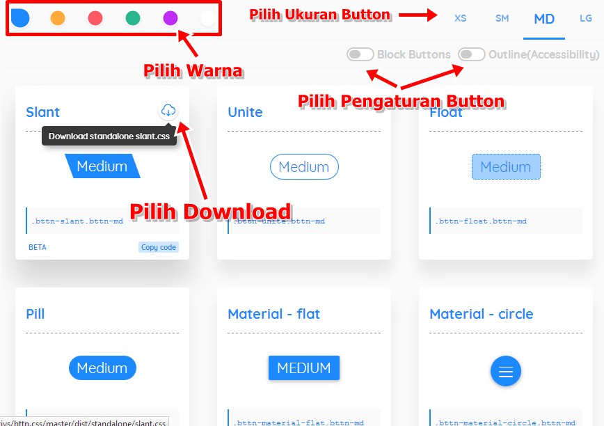 Cara Membuat Button Responsive 13 Gaya dengan CSS