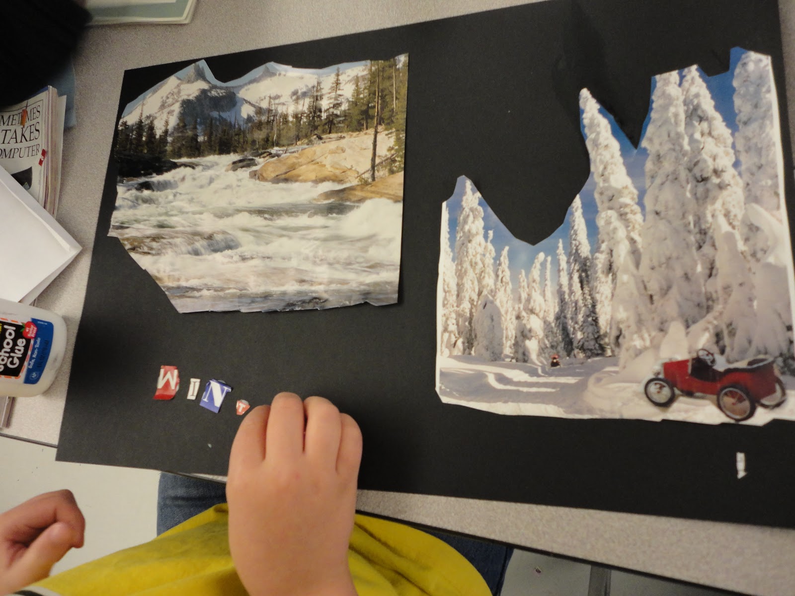 Mr Kantor's Classroom: Shape People, collage