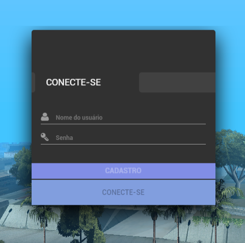 Paine de login HTML | MTA - MTA Brasil