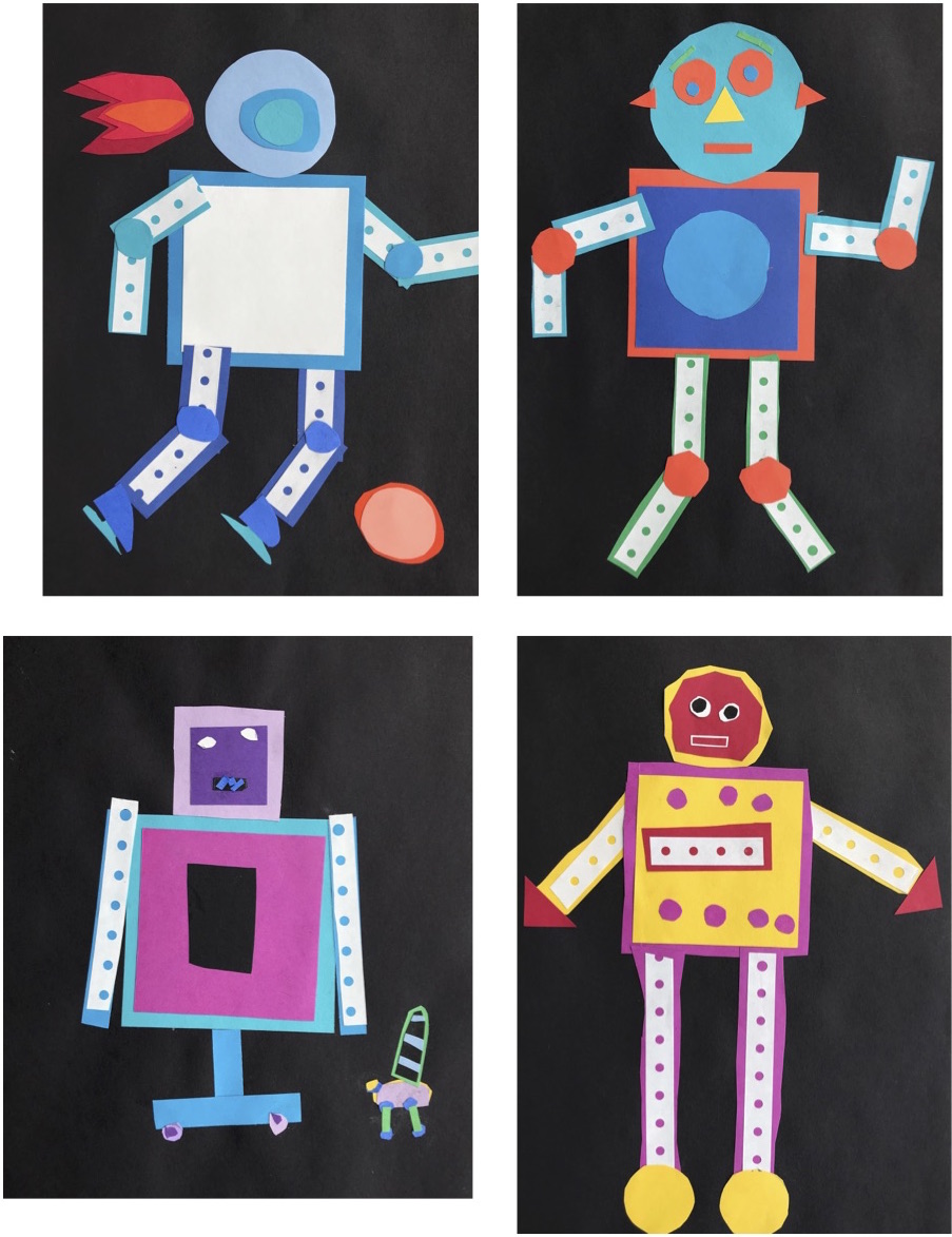 The Rolling Artroom: Shape Robots (1st-3rd Grade)