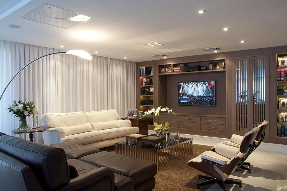 Decoração: Sala de estar com home theater - Jeito de Casa - Blog de ...