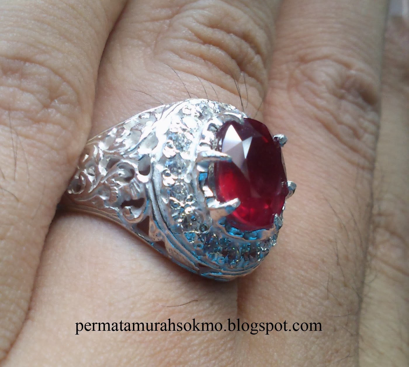PERMATA MURAH SOKMO: ISTIMEWA : CINCIN PERMATA DELIMA MERAH ASLI - TOP ...