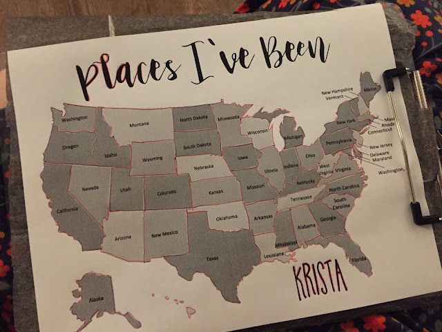 DIY Watercolor Scratch Off Map | The Dabbling Crafter