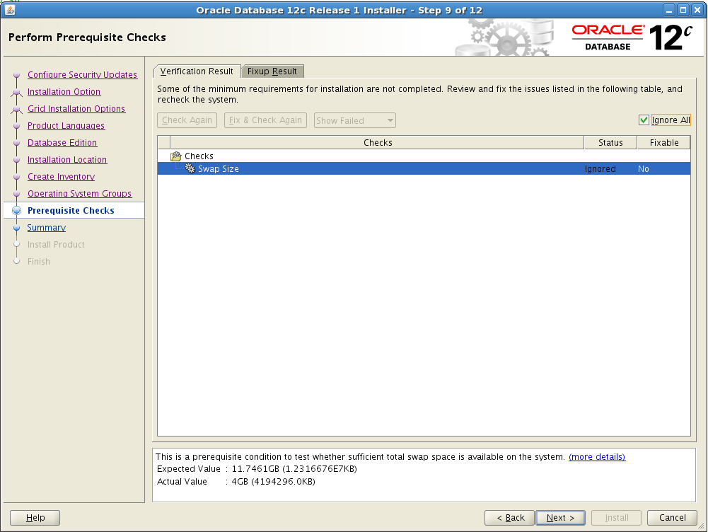 Techie Hub Oracle 12c Db Installation 0974
