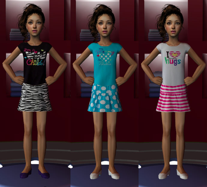 Birdgurl's Sims 2 Creations: Child Female Dress Collection 21