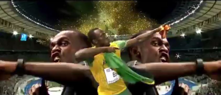 Atleti Puma pubblicità con Usain Bolt e Antoine Griezmann con Foto ...