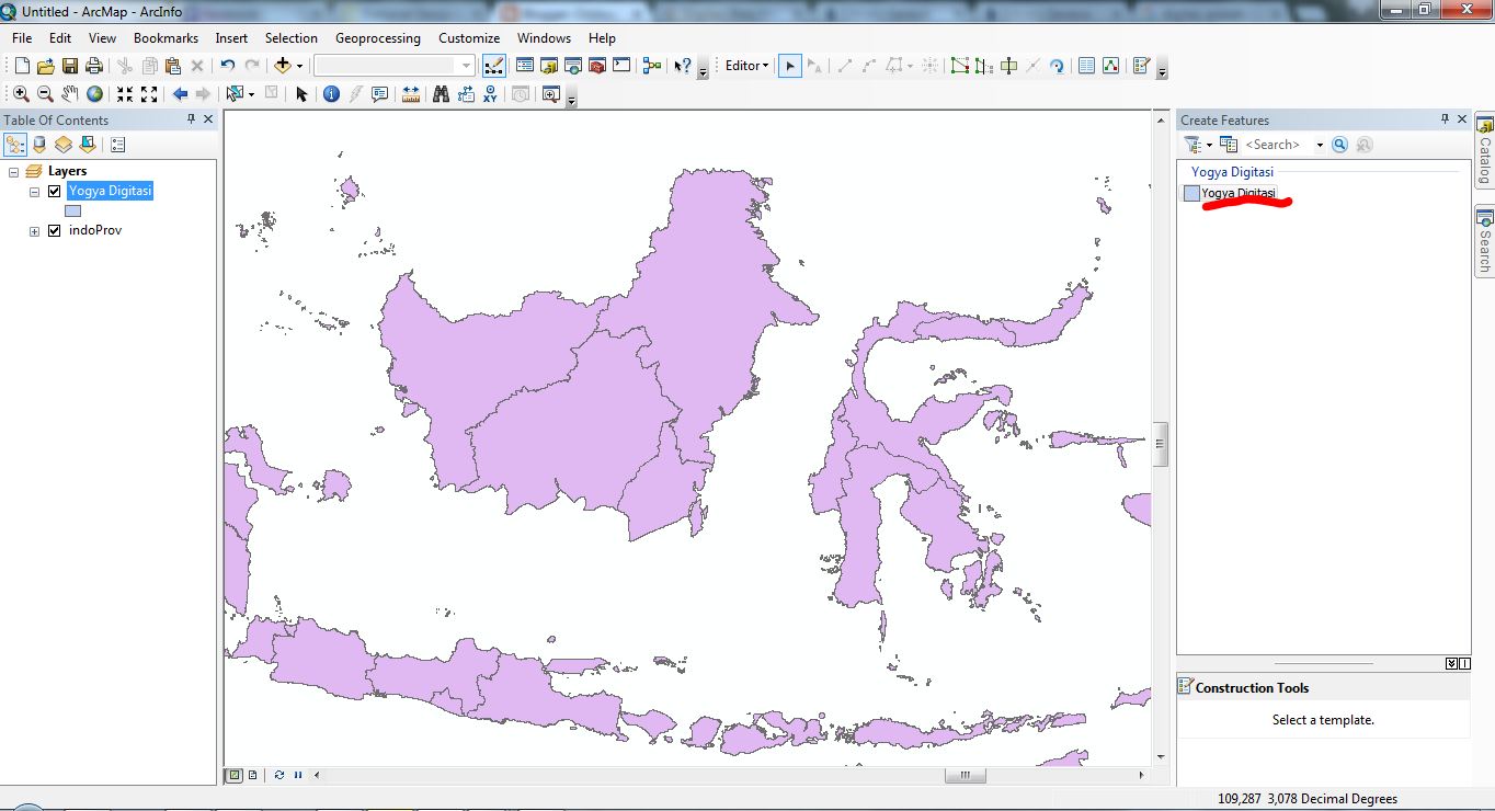 Digitasi Peta Menggunakan ArcGIS 10 (Tutorial ArcGIS 4) ~ Oddsay