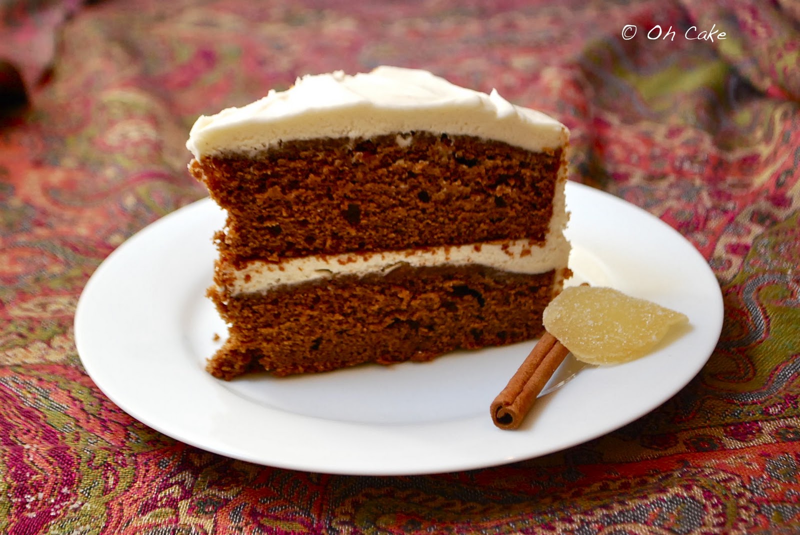 Oh Cake: Gingerbread Layer Cake with Cream Cheese Frosting - The Foodie ...