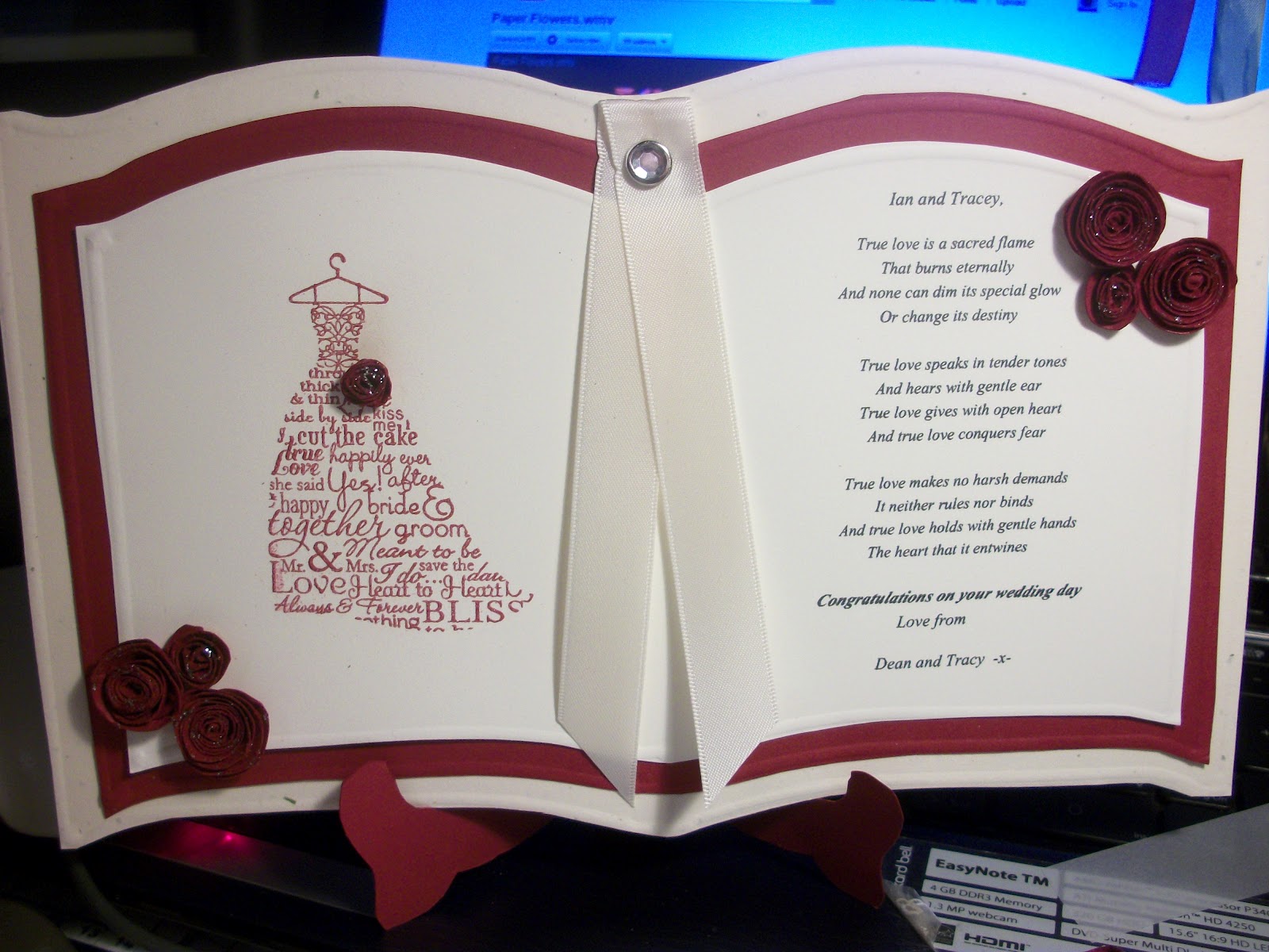 Loves to Craft: Wedding card