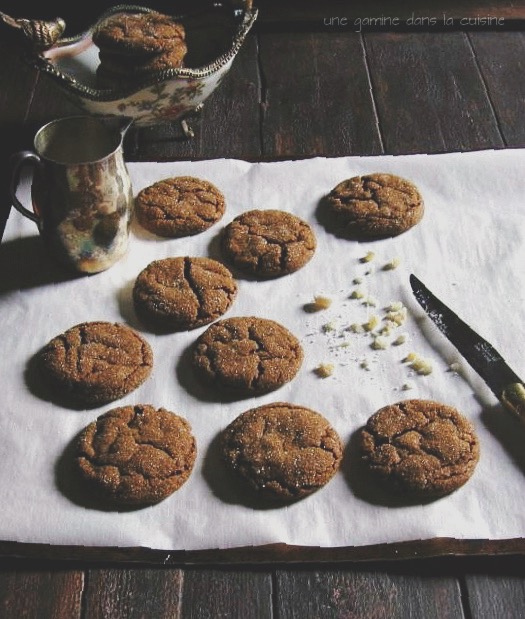 une gamine dans la cuisine: Triple Ginger Cookies