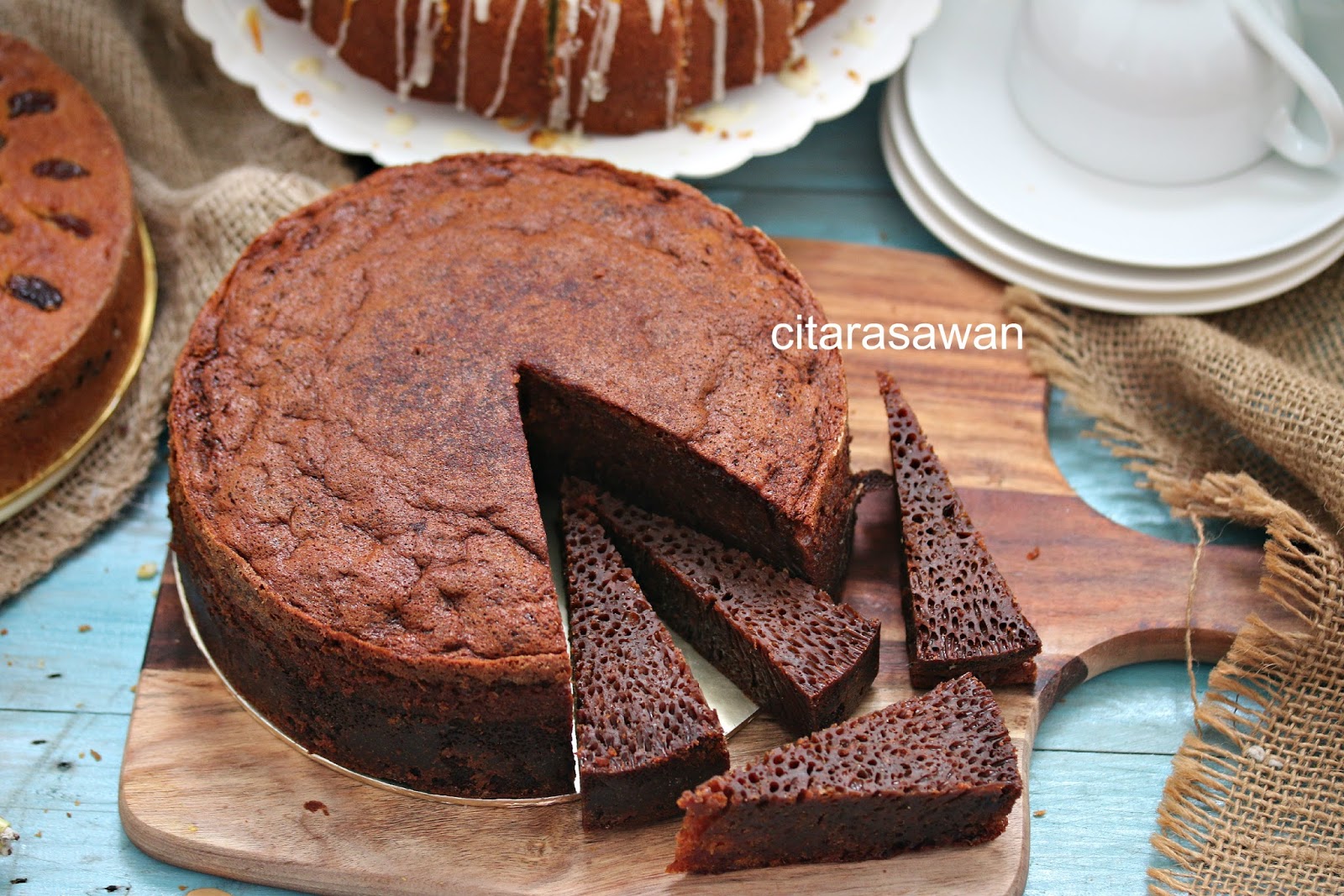 Kek Gula Hangus / Honeycomb Cake ~ Resepi Terbaik