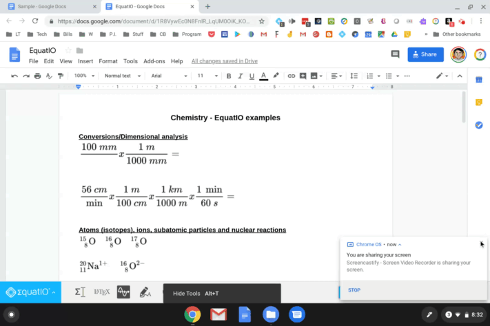 Chemistry, Tech and Other Stuff: Texthelp's EquatIO