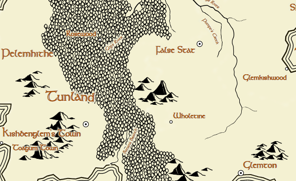 Here Dragons Abound: Lord of the Rings Map Style