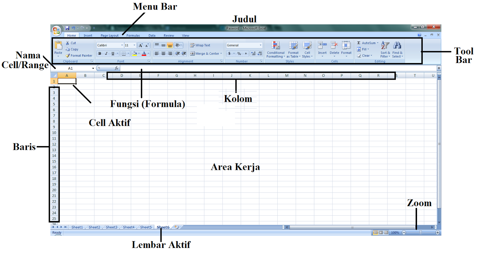 Belajar Excel Pengenalan Excel