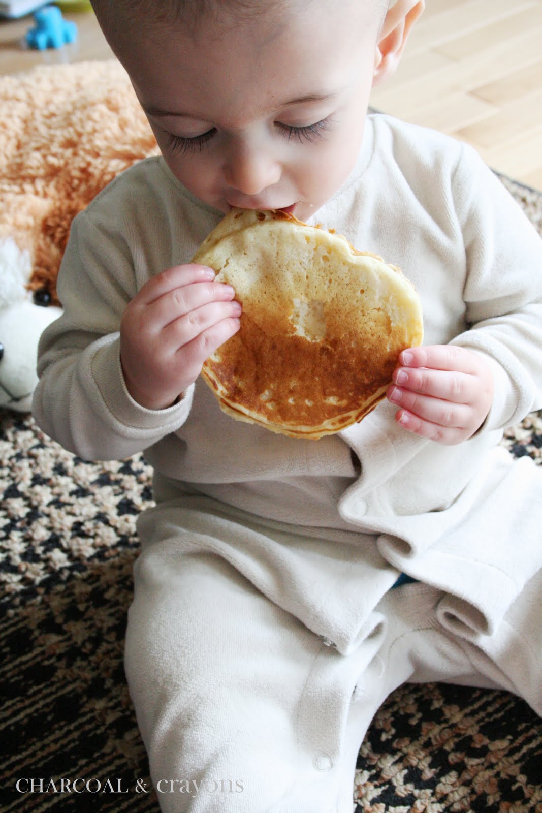 Charcoal and Crayons: The First Pancake